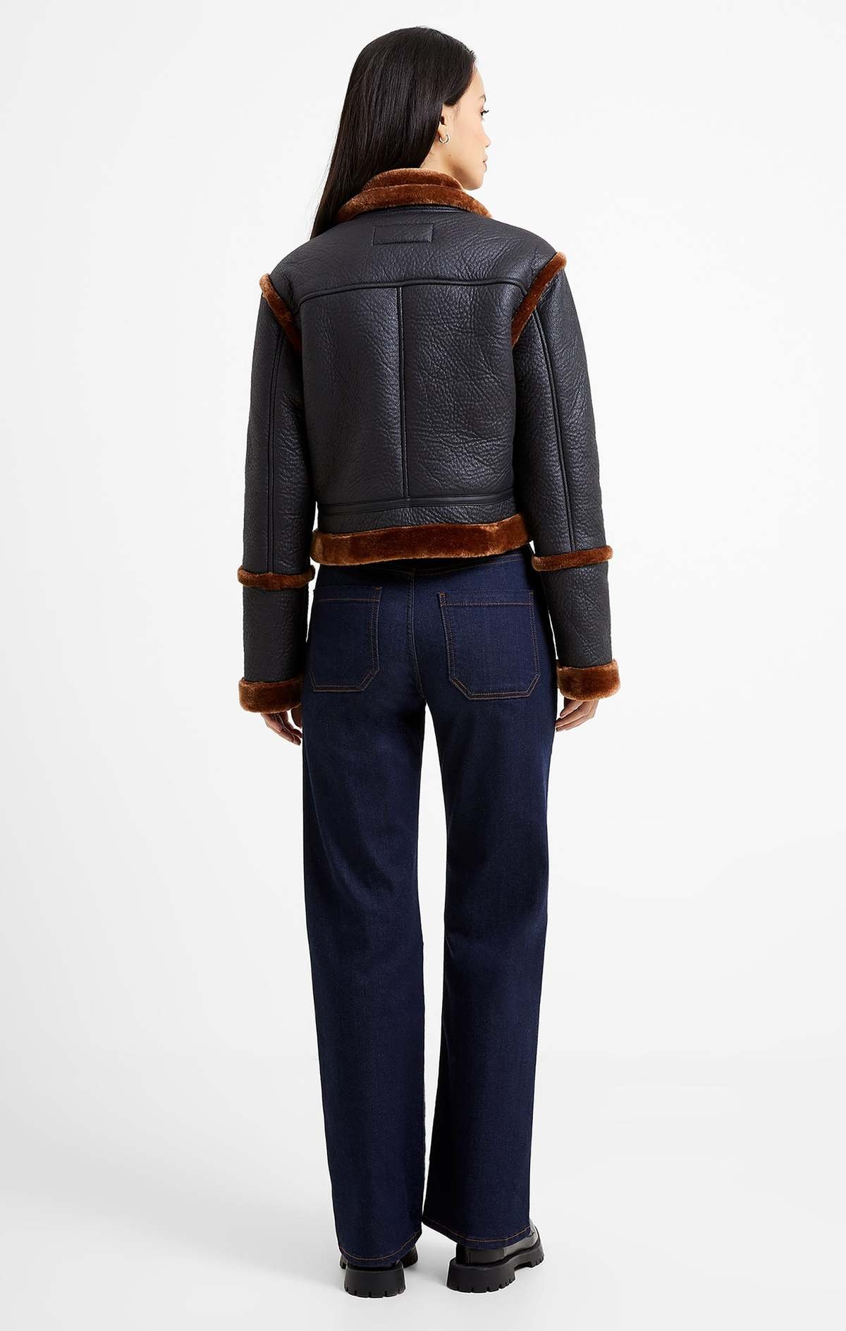 french connection sheepskin jacket